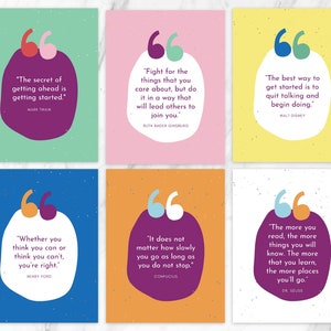 PRINTABLE Classroom Inspirational Wall Art, Inspiring Quotes for Kids ...