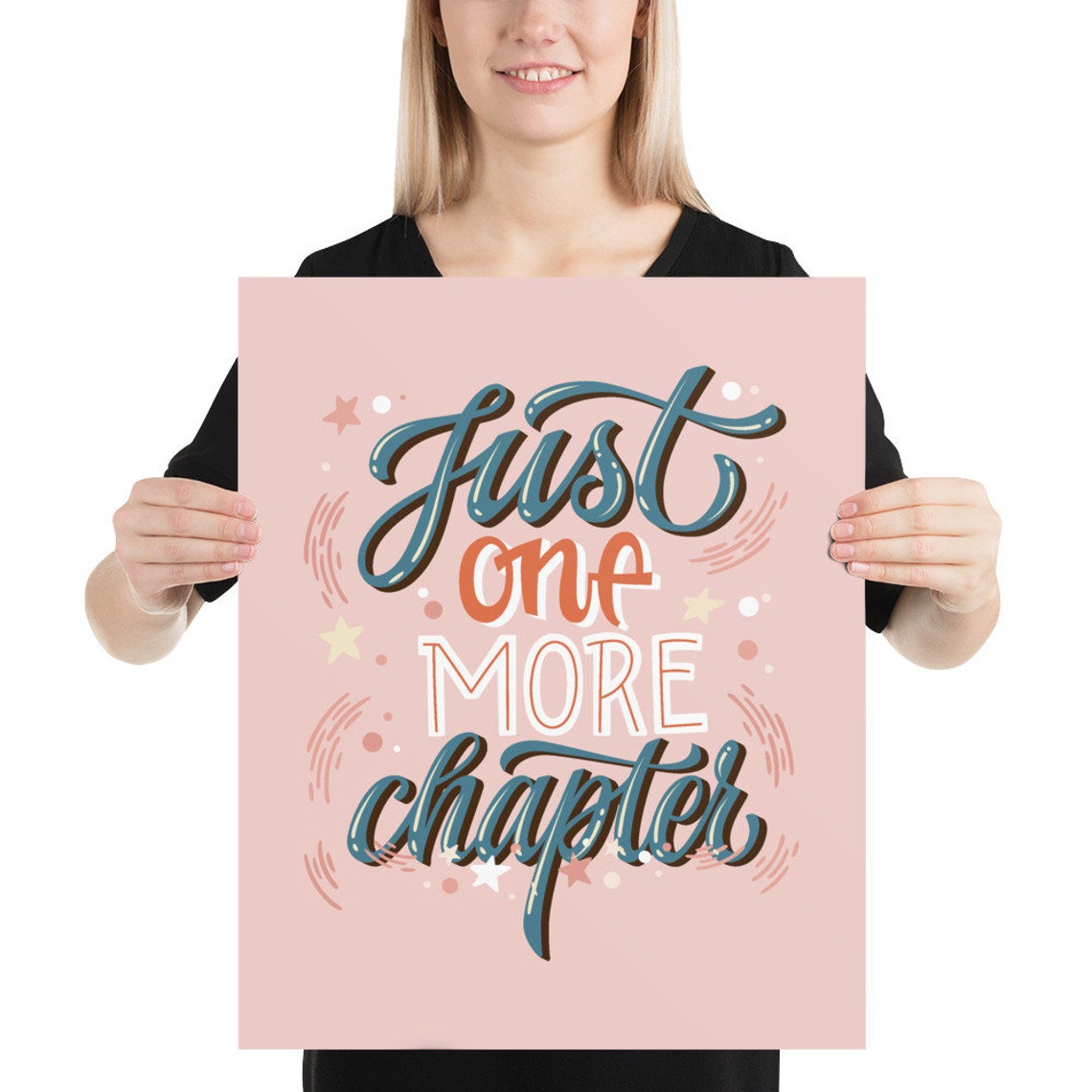 Just One More Chapter, Reading Poster, Classroom Poster, Learning ...