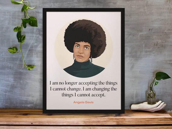 Angela Davis Poster Angela Davis Print Feminist Poster | Etsy