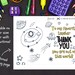 Printable Thank You Card for Teacher, Space Teacher Appreciation Card ...