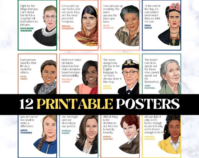 PRINTABLE Feminist Bookmarks, Empowering Women Bookmarks, Bookmarks ...