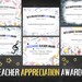 Printable Teacher Appreciation Awards Teacher Thank You Gift - Etsy