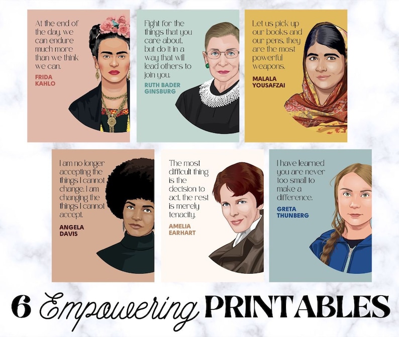Printable Set of Empowered Women of History Classroom - Etsy