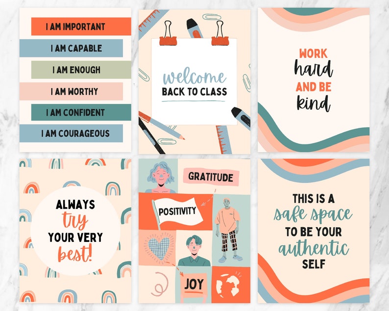 PRINTABLE Elementary Classroom Wall Art Digital Download - Etsy