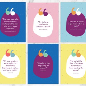 PRINTABLE Classroom Inspirational Wall Art, Inspiring Quotes for Kids ...
