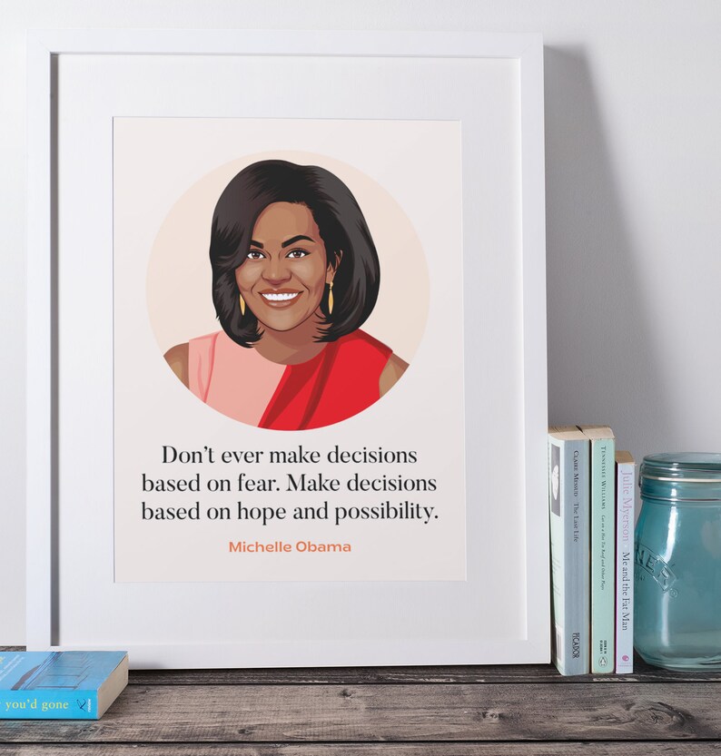 Feminist Poster, Michelle Obama Poster, Michelle Obama Print, Michelle ...
