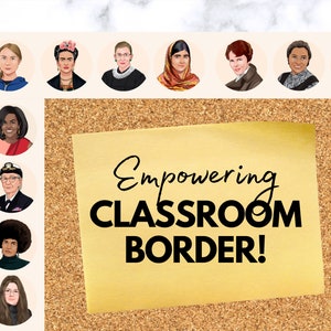 Strong Women of History Classroom Border, Women's History Month ...
