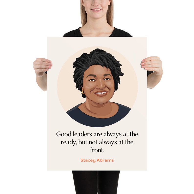 Stacey Abrams Poster Feminist Print Georgia Voter Poster | Etsy