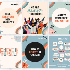 PRINTABLE Elementary Classroom Wall Art, Digital Download Classroom ...