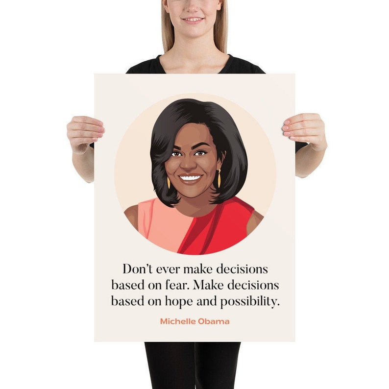 Feminist Poster Michelle Obama Poster Michelle Obama Print | Etsy
