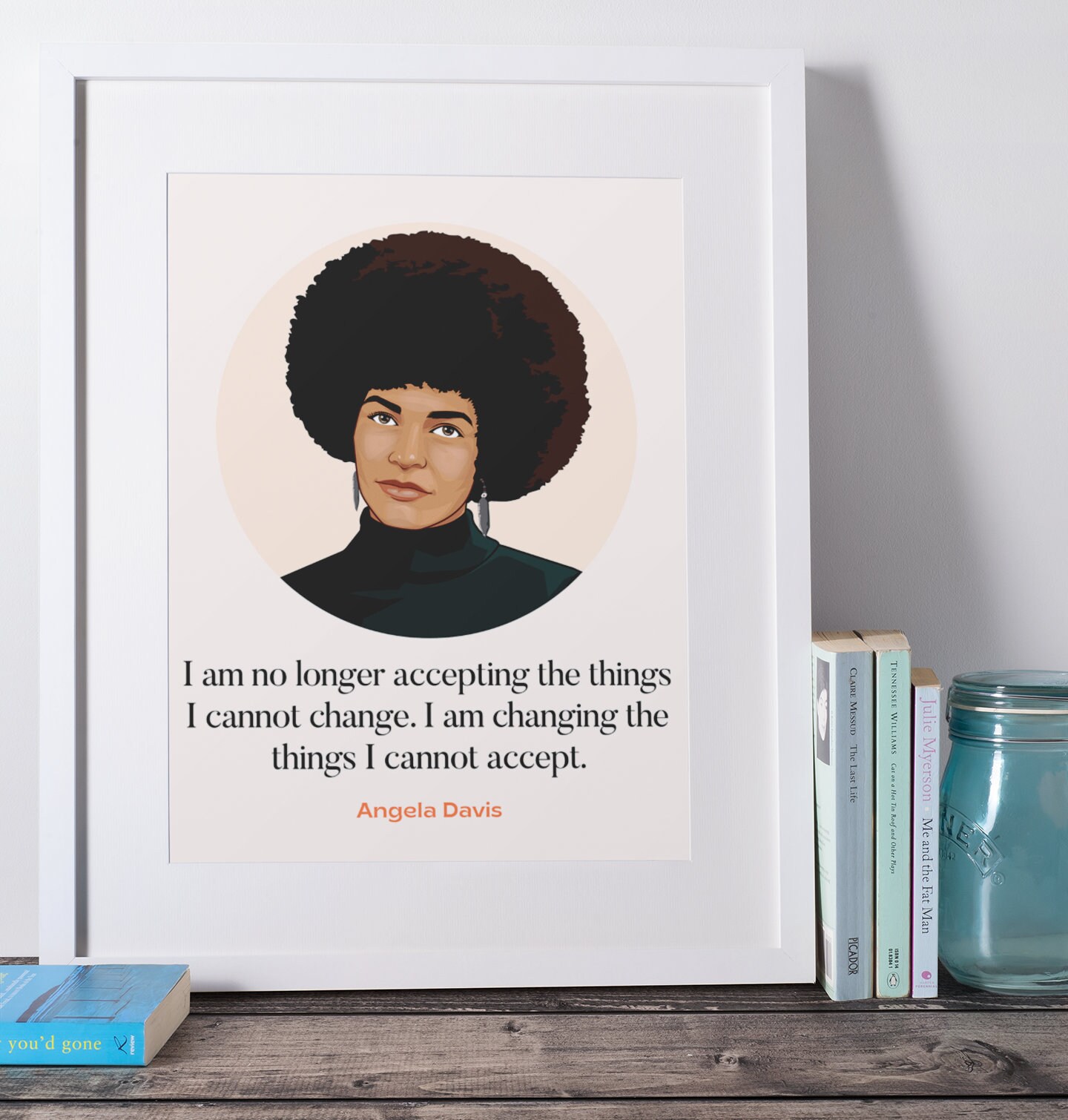 Angela Davis Poster Angela Davis Print Feminist Poster | Etsy