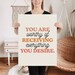 You Are Worthy Affirmations Poster, Self Love Art, Empowering Wall Art ...