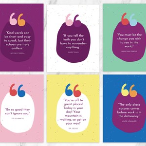 PRINTABLE Classroom Inspirational Wall Art, Inspiring Quotes for Kids ...