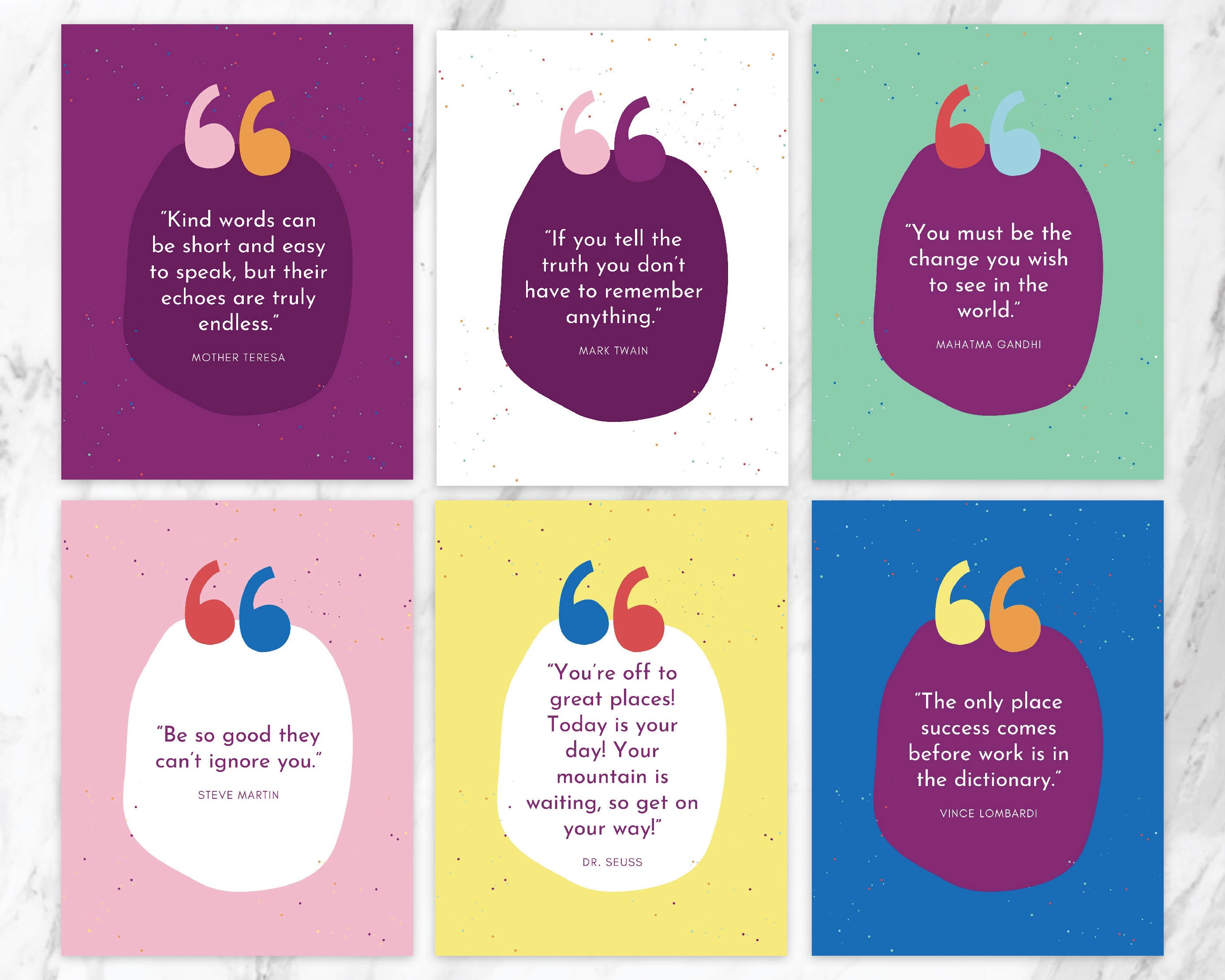 PRINTABLE Classroom Inspirational Wall Art Inspiring Quotes | Etsy