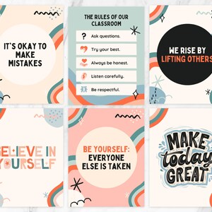 PRINTABLE Elementary Classroom Wall Art, Digital Download Classroom ...