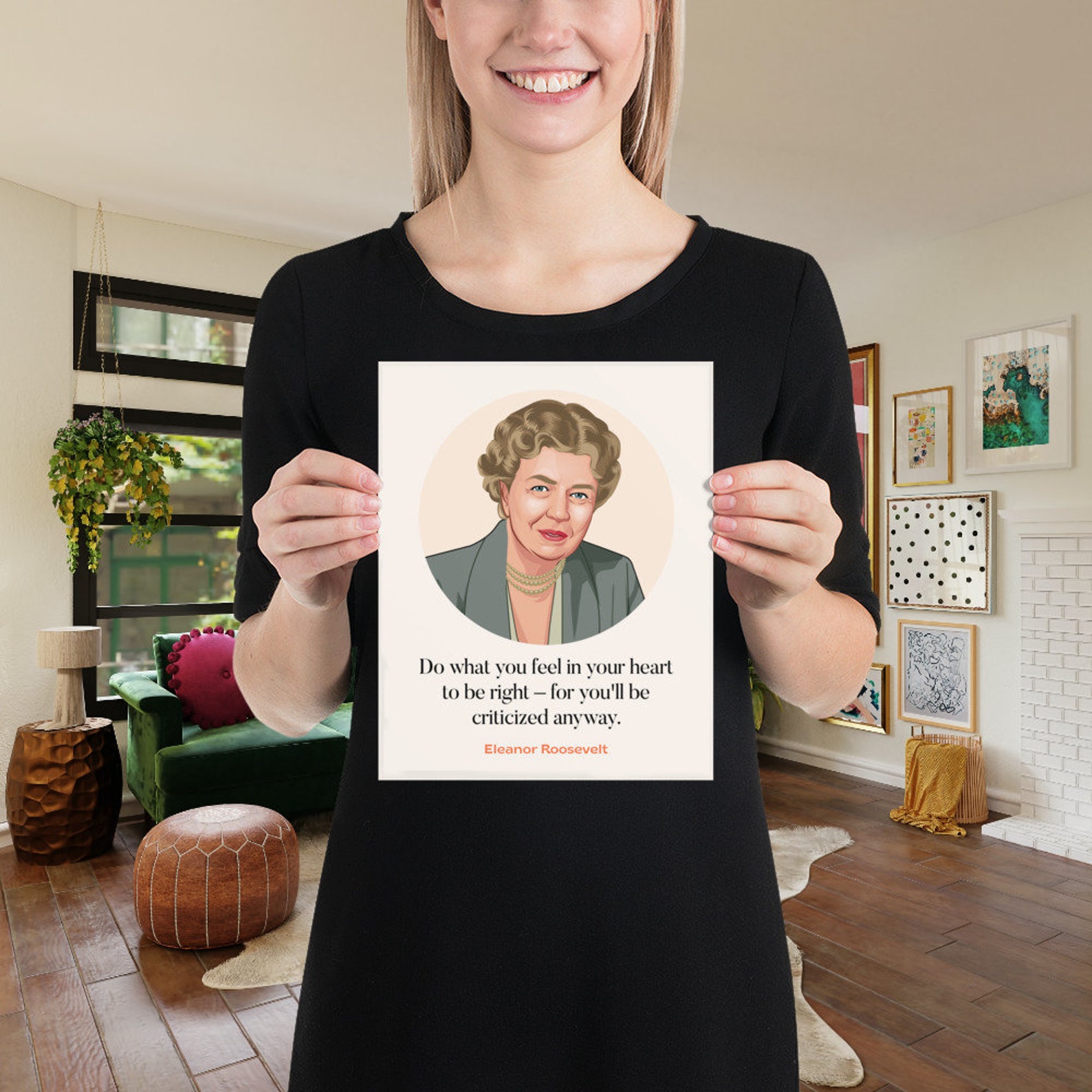 Eleanor Roosevelt Poster Feminist Art Print Classroom Art - Etsy
