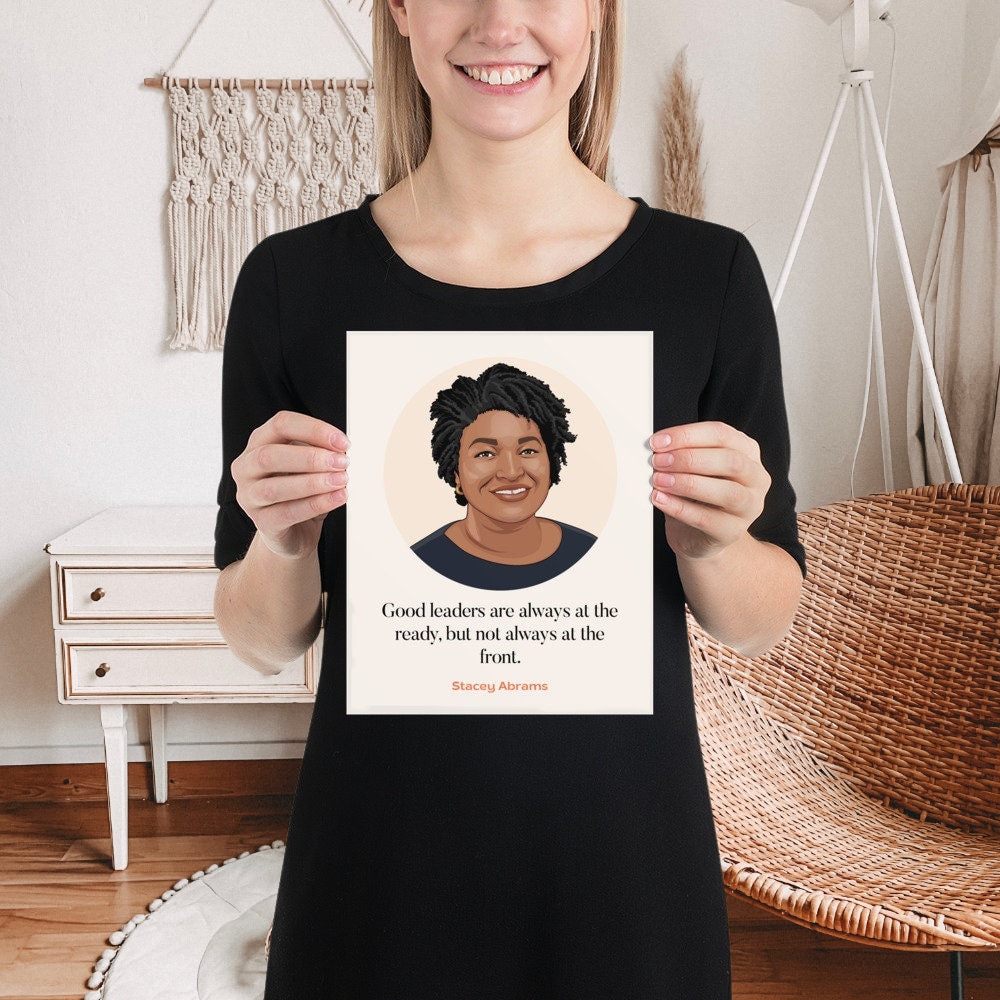 Stacey Abrams Poster, Feminist Print, Georgia Voter Poster, Activism ...