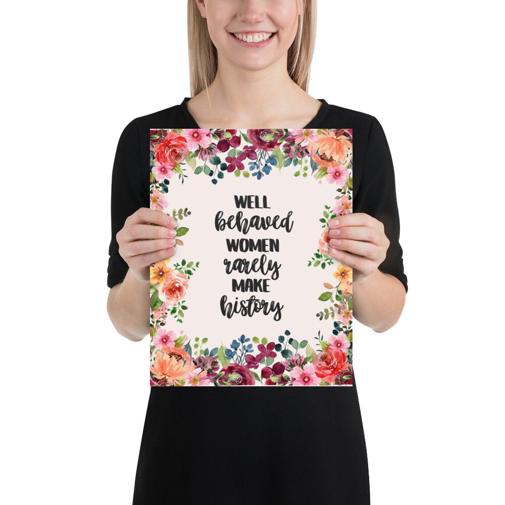 Empowering Affirmations Poster for Her, Gift for Strong Women ...