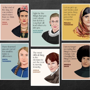 Printable Set of Empowered Women of History Classroom | Etsy