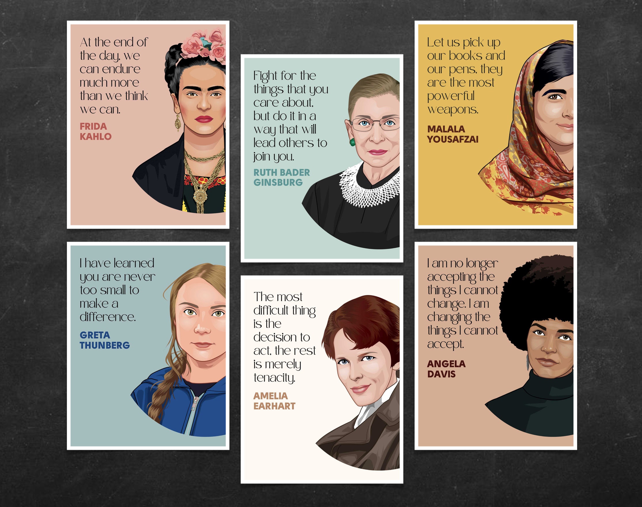 Printable Set of Empowered Women of History Classroom | Etsy