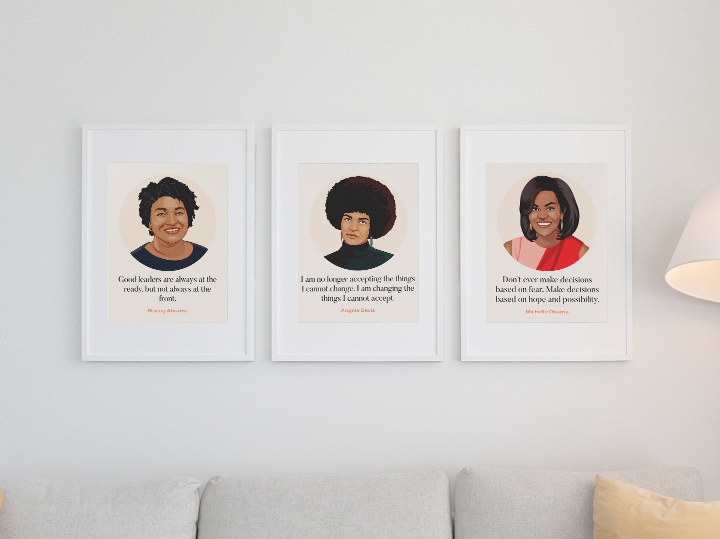 Empowering Black Women Wall Art, Set of Three Feminist Posters ...