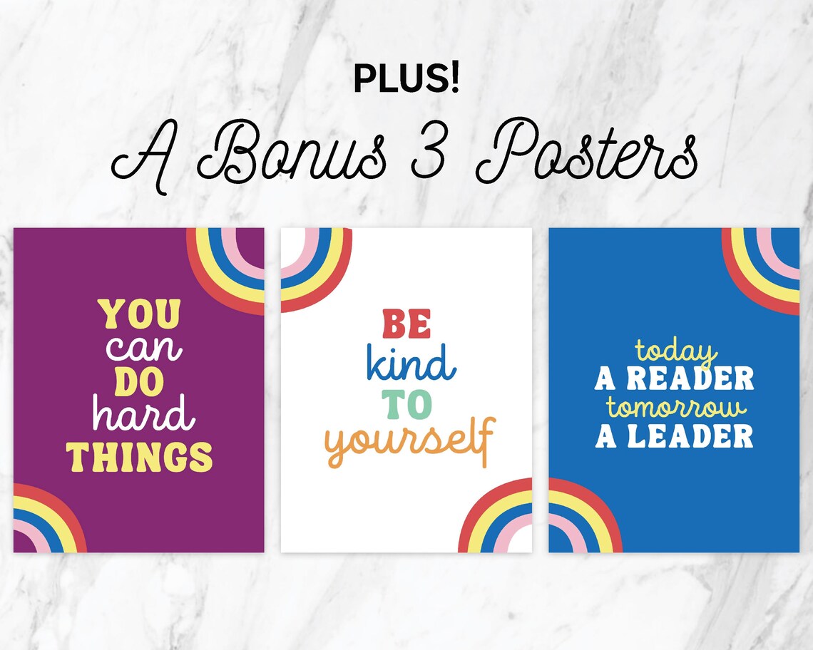 PRINTABLE Classroom Inspirational Wall Art Inspiring Quotes | Etsy