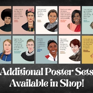 Printable Set of Empowered Women of History, Classroom Posters, School ...