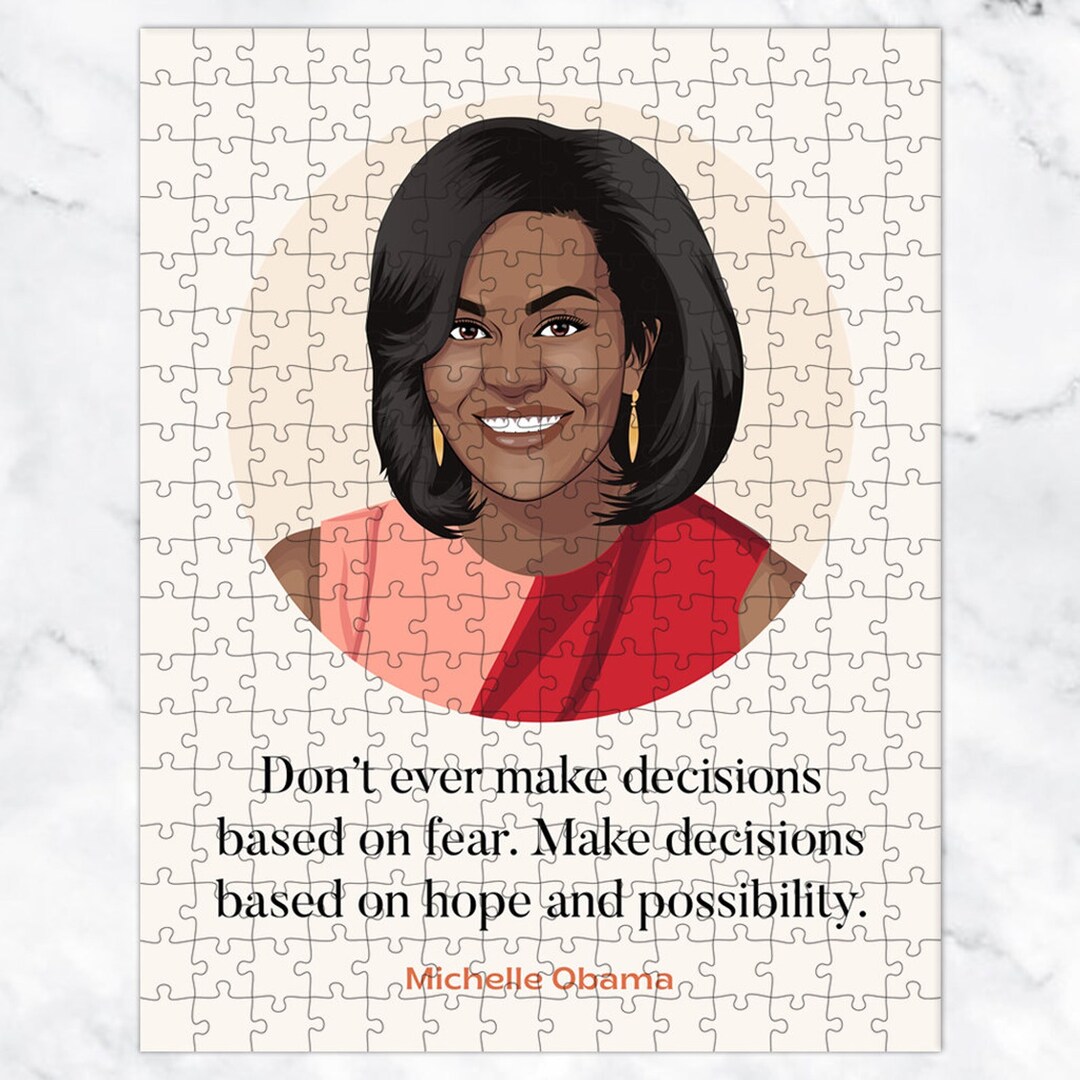 Black History Month Michelle Obama Puzzle, Michelle Obama Print ...