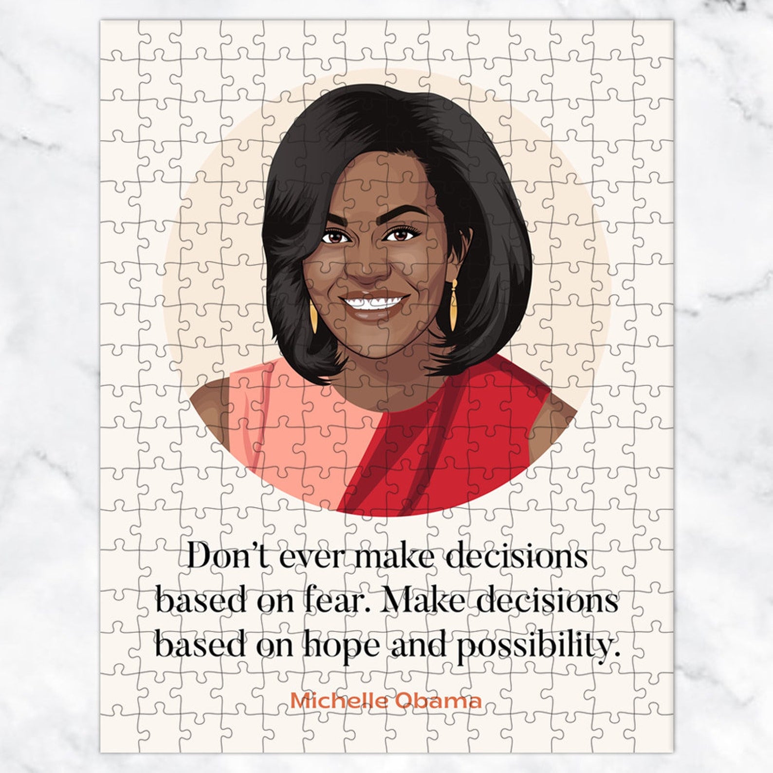 Black History Month Michelle Obama Puzzle Michelle Obama - Etsy