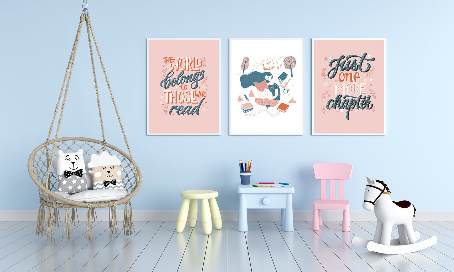 Just One More Chapter Reading Poster Classroom Poster - Etsy