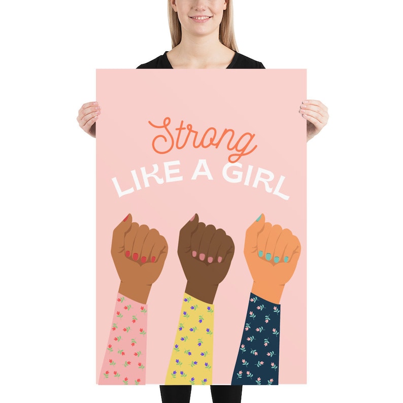 Feminist Poster Feminist Wall Art Feminist Art Print Girl | Etsy