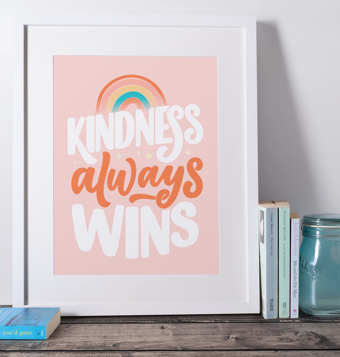 Kindness Always Wins Poster, Classroom Poster, Empowerment Girls ...
