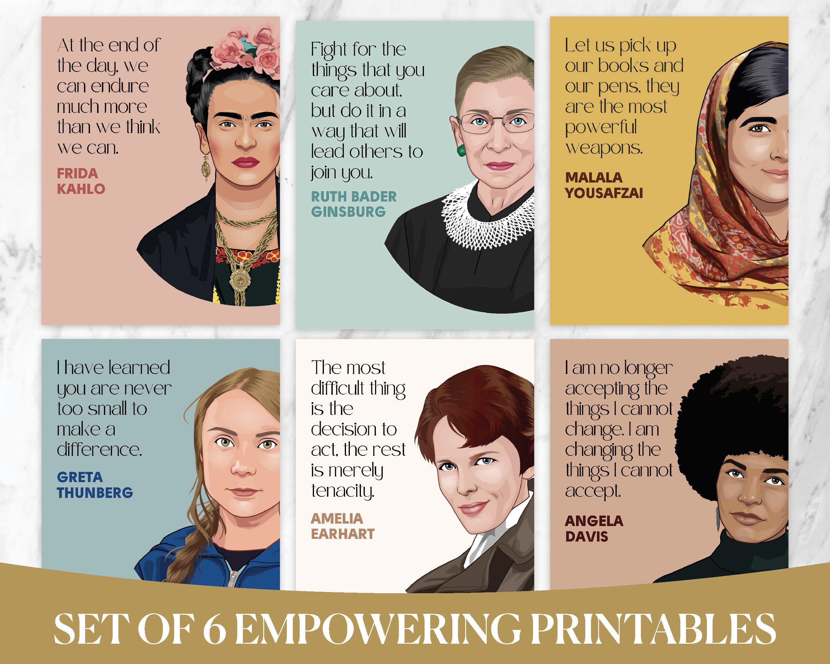 Printable Set of Empowered Women of History Classroom | Etsy