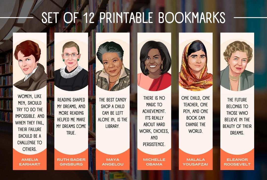 PRINTABLE Feminist Bookmarks, Empowering Women Bookmarks, Bookmarks ...