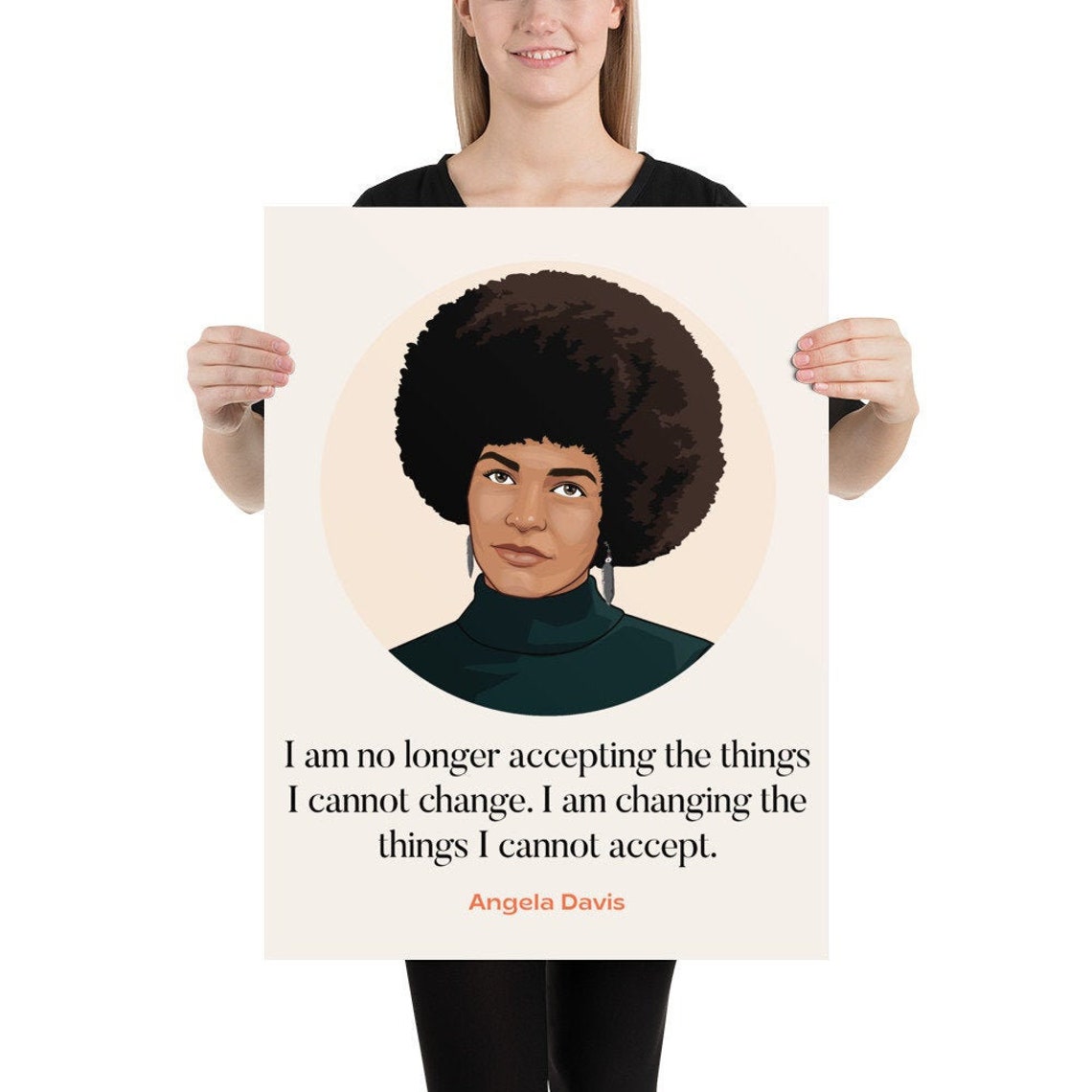 Angela Davis Poster Angela Davis Print Feminist Poster | Etsy