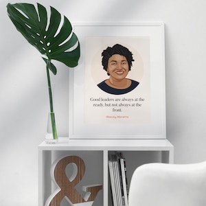 Stacey Abrams Poster, Feminist Print, Georgia Voter Poster, Activism ...