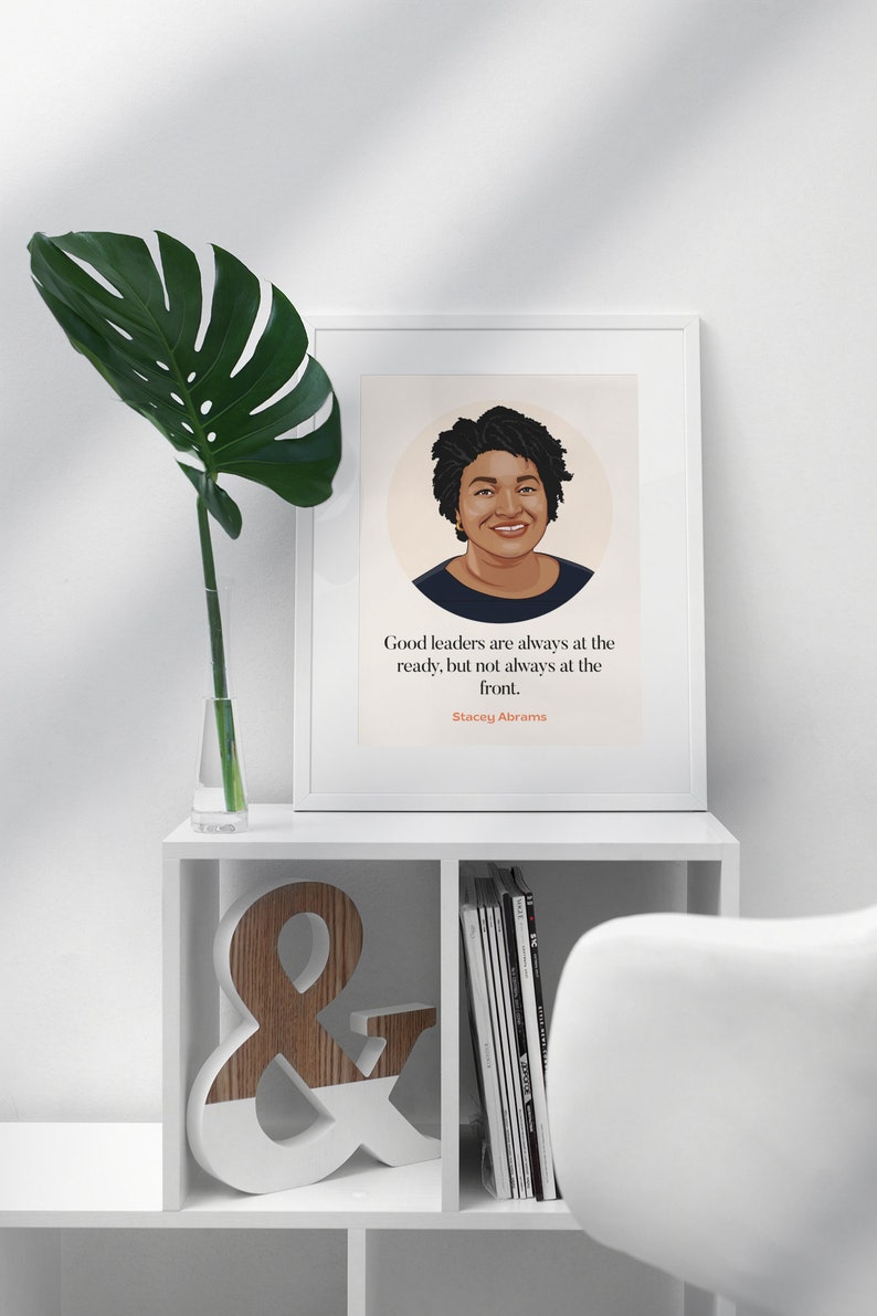 Stacey Abrams Poster, Feminist Print, Georgia Voter Poster, Activism ...