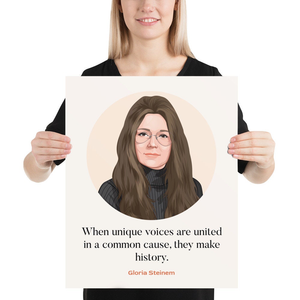 Gloria Feminist Poster Feminist Art Print Girl Power Print - Etsy