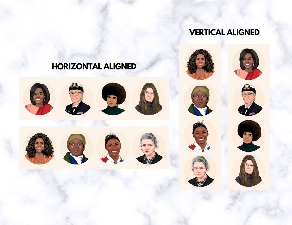 Strong Women of History Classroom Border Women's History - Etsy