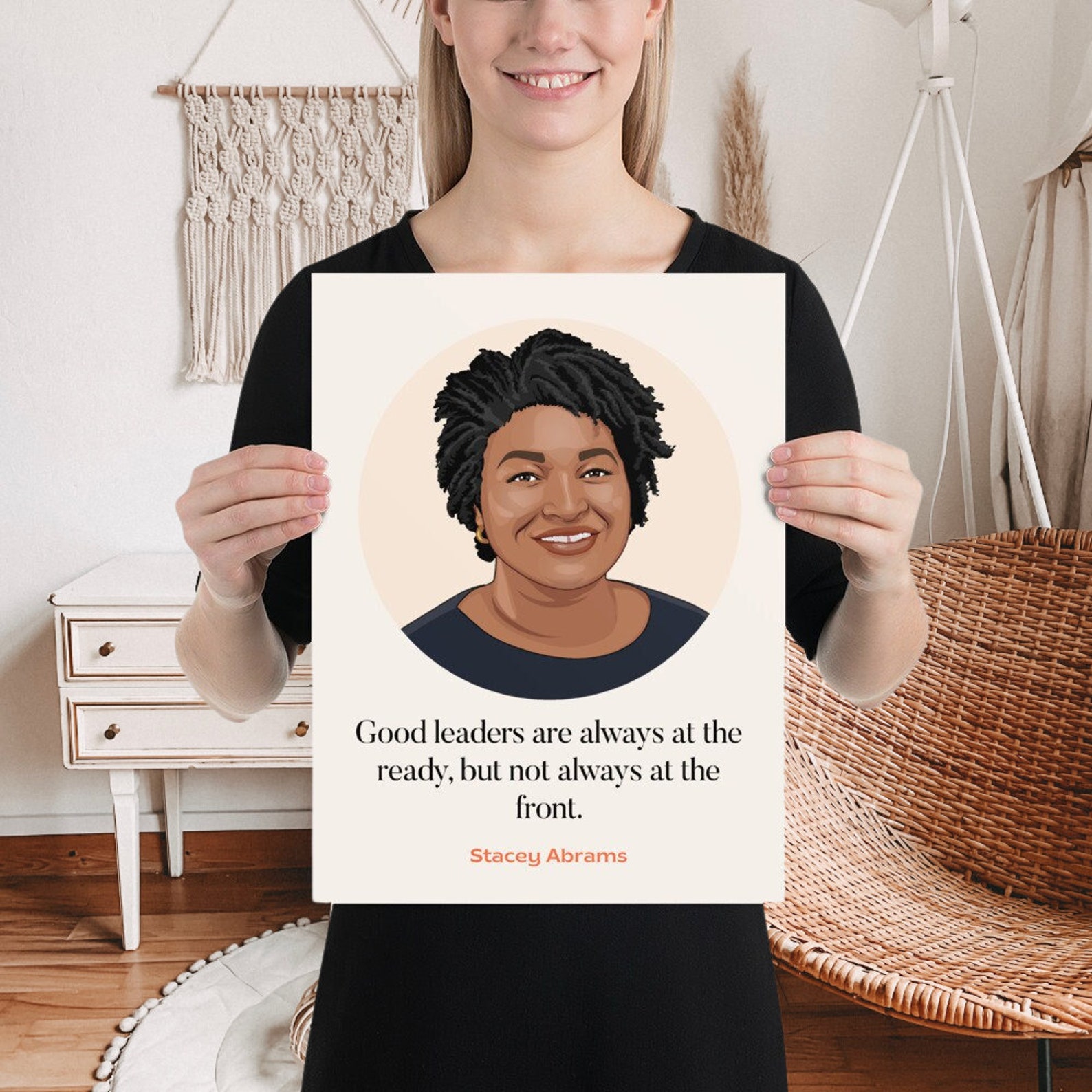 Stacey Abrams Poster, Feminist Print, Georgia Voter Poster, Activism ...