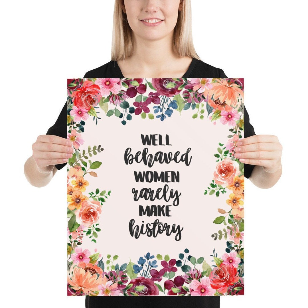 Empowering Affirmations Poster for Her, Gift for Strong Women ...