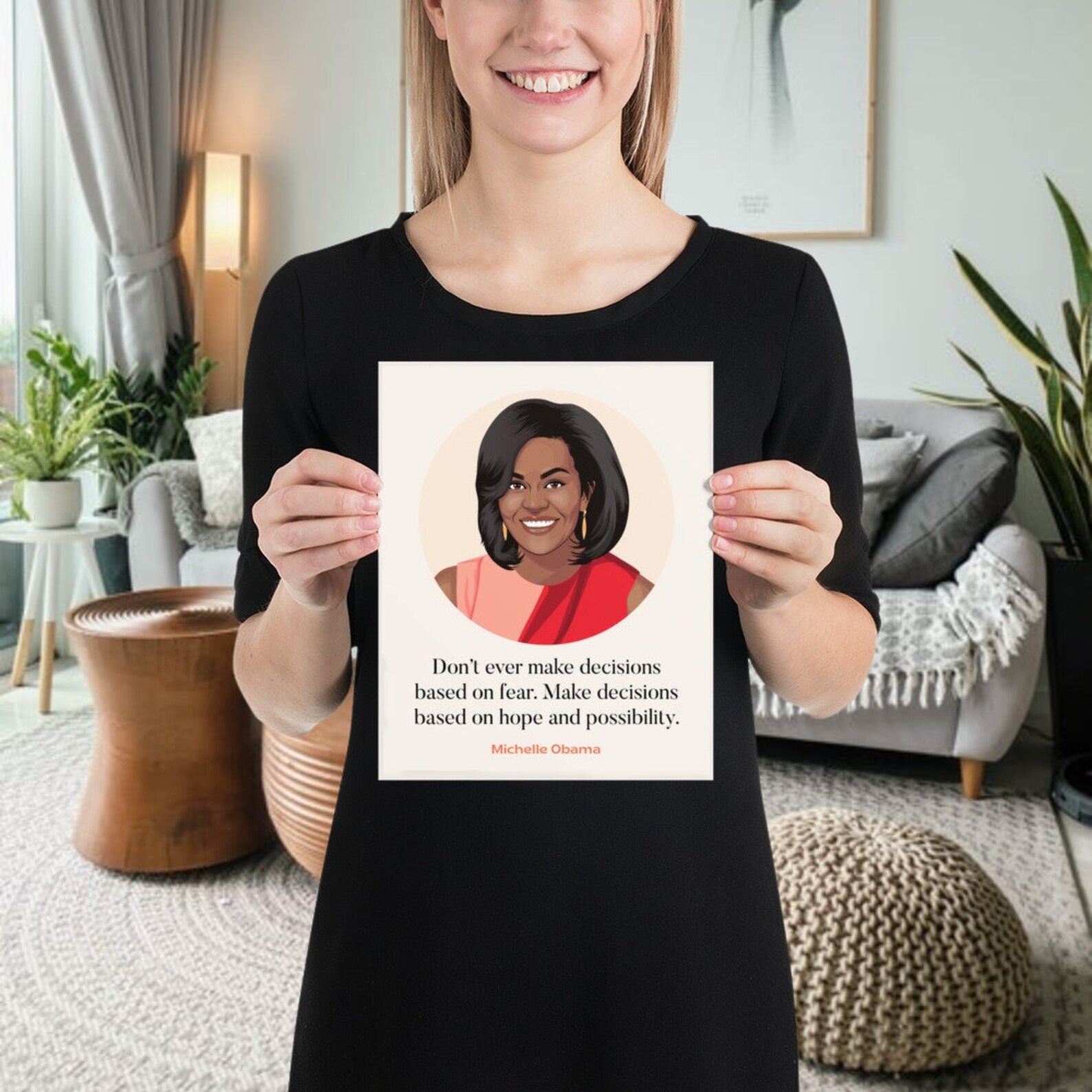 Feminist Poster, Michelle Obama Poster, Michelle Obama Print, Michelle ...