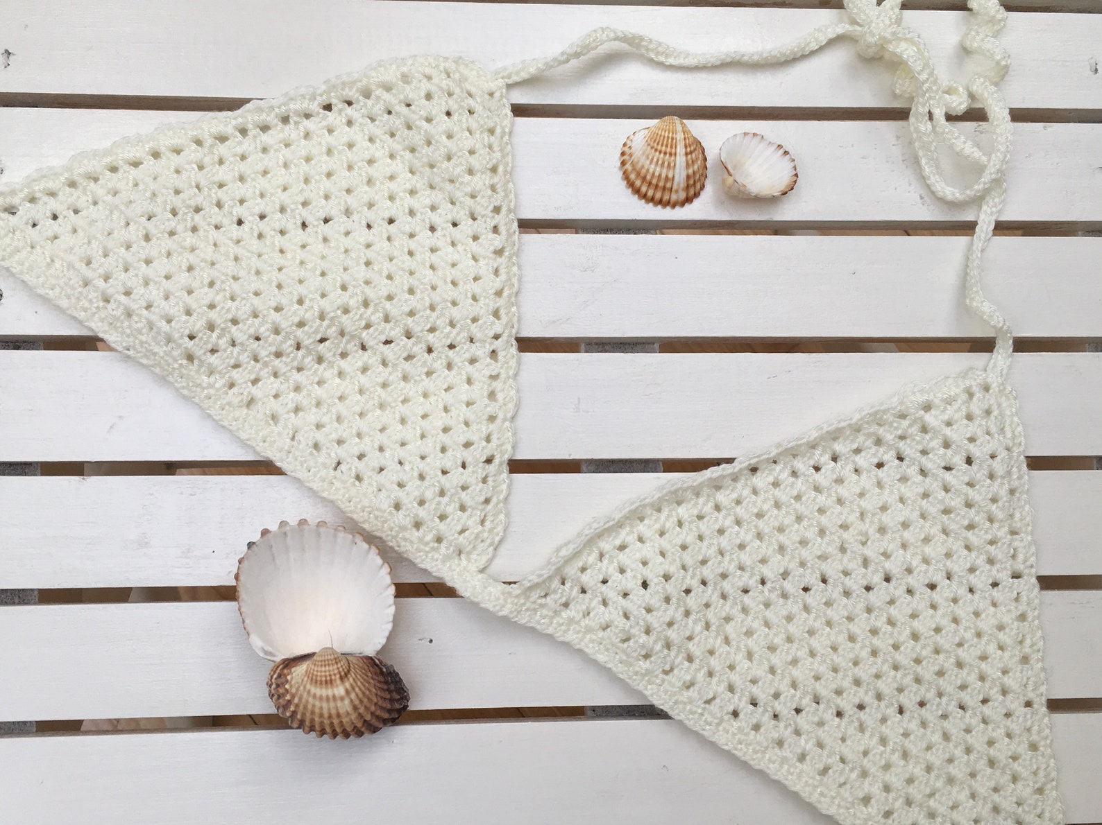 Bikini Crochet-handmade Bikini-triangle Bikini boho Swimwear - Etsy