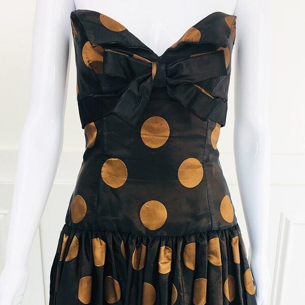 Polka Dot Prom Dress - Etsy