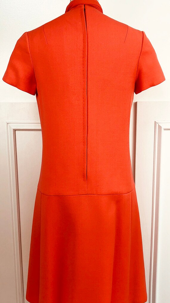 Bert Geiger Very Rare! MOD 1960s Orange Dress with Ma… - Gem
