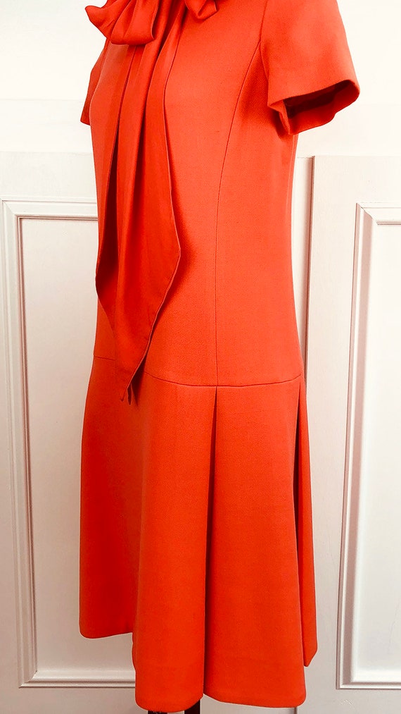 Bert Geiger Very Rare! MOD 1960s Orange Dress with Ma… - Gem