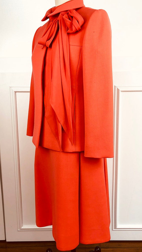 Bert Geiger Very Rare! MOD 1960s Orange Dress with Ma… - Gem