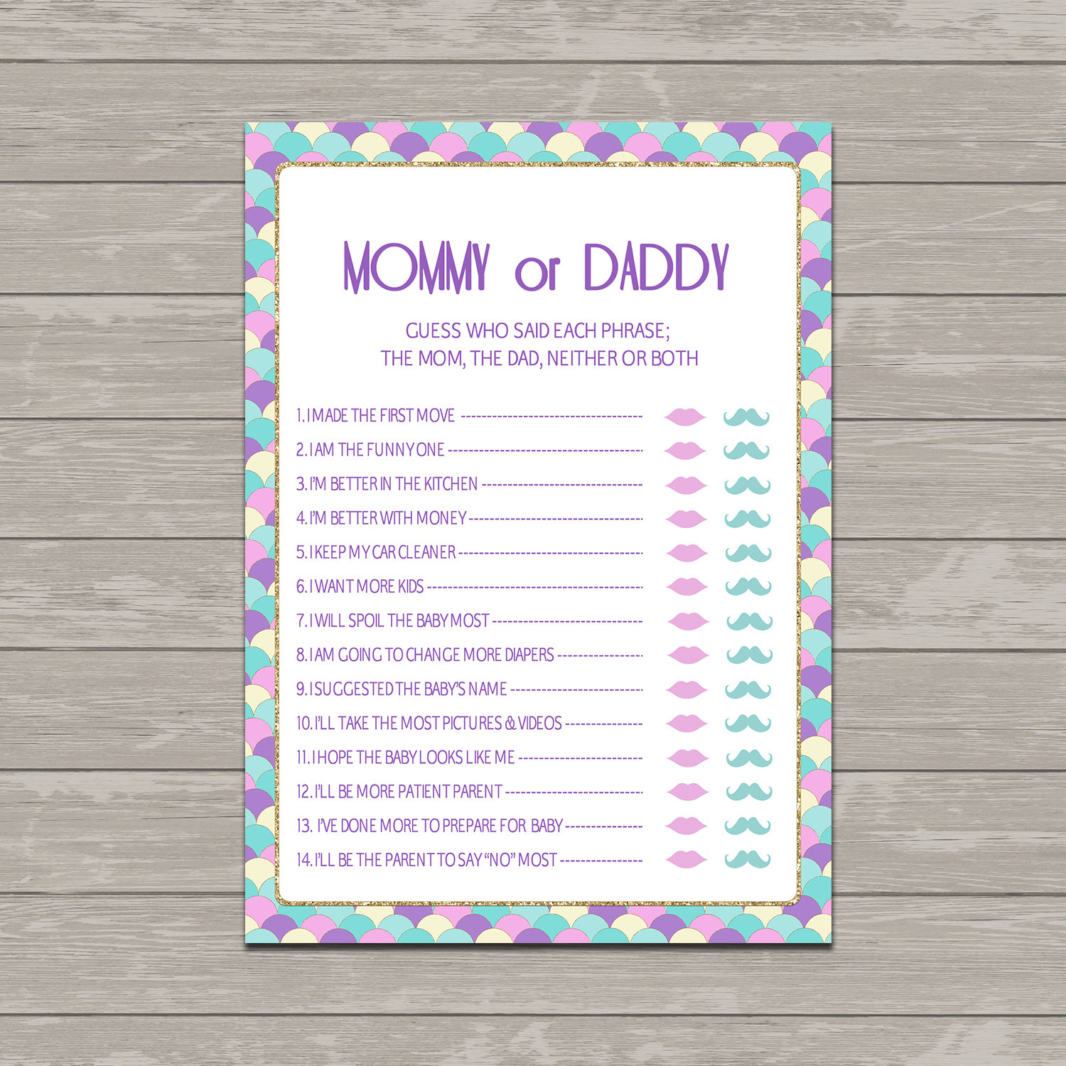 Mermaid Mommy Or Daddy Baby Shower Game Printable Guessing Etsy mermaid-mommy-or-daddy-baby-shower-game-printable-guessing-etsy