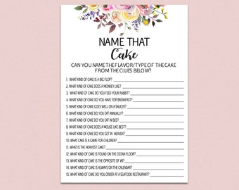Name that cake game | Etsy
