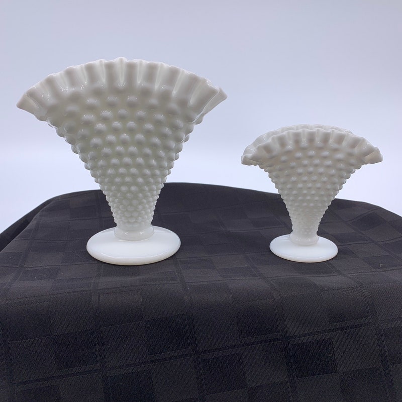 Hobnail Fan Vase - Etsy